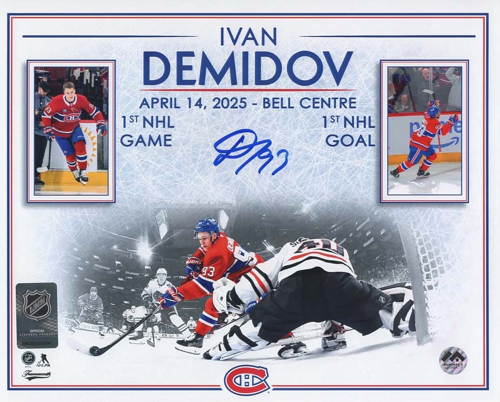 Ivan Demidov Autographed 8x10 Photo - Montage – Memorable Authentic