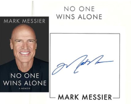 (PAST AUCTION) Lot 117: Mark Messier Autographed Biography – “No One W ...