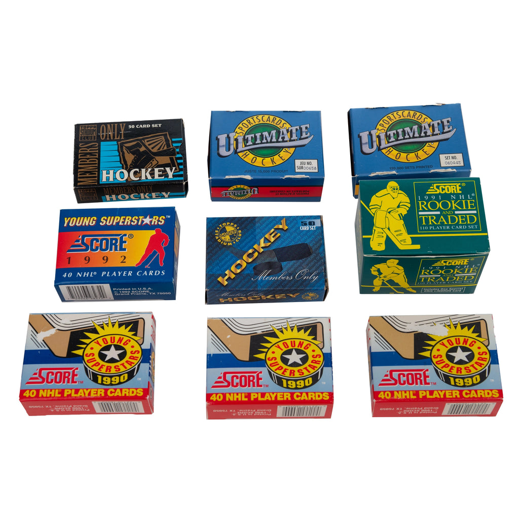 (PAST AUCTION) LOT 65: VARIETY OF 9 FULL BOX SET UNSEALED FROM THE 90s ...