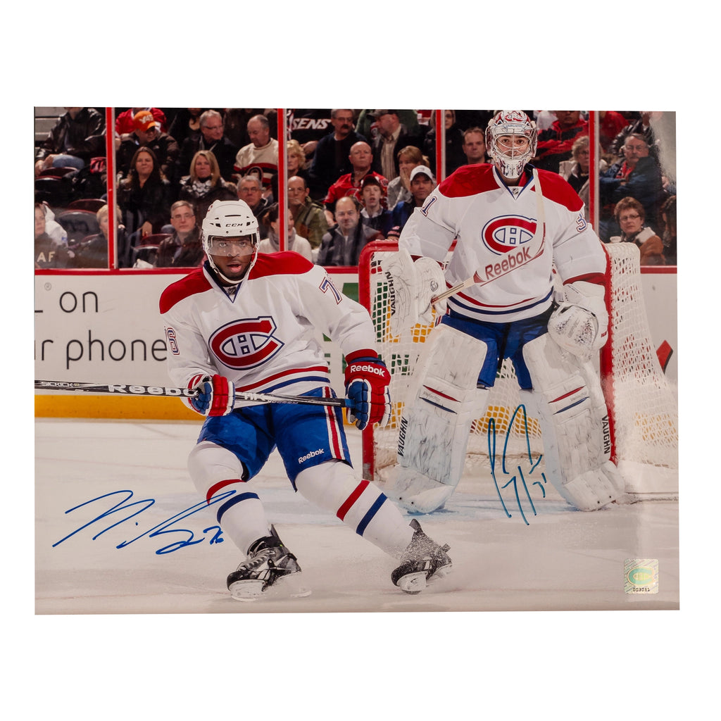 (PAST AUCTION) LOT 62: PK SUBBAN AND CAREY PRICE AUTOGRAPHED 11X14 PHO ...