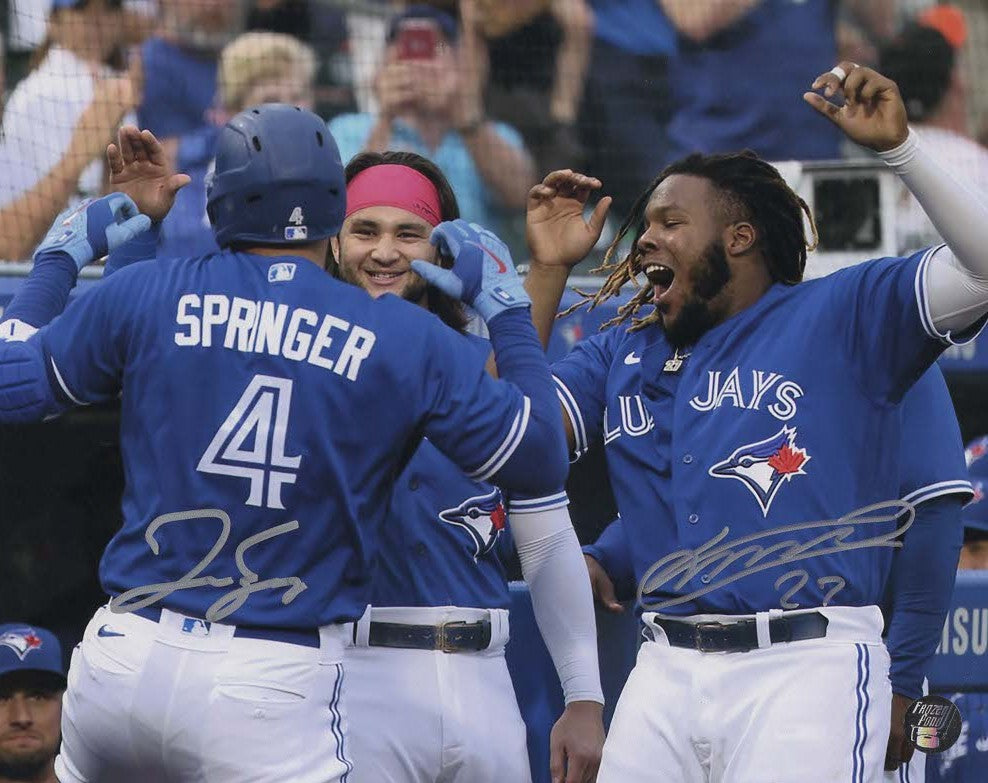 (PAST AUCTION) LOT 20: VLADIMIR GUERRERO JR AND GEORGE SPRINGER AUTOGR ...